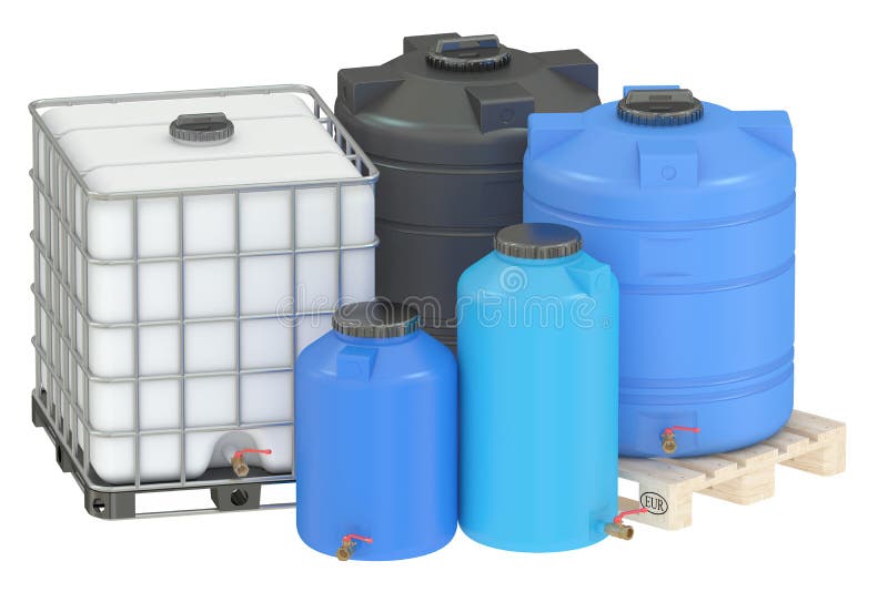 Water tanks - stock illustration. Illustration of blue - 68245302