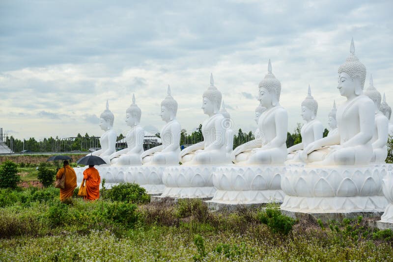 Group of Buddha Image in Cave Stock Photo - Image of buddhist ...