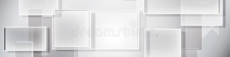 A Group of White Square Boxes on a Wall. Stock Illustration ...