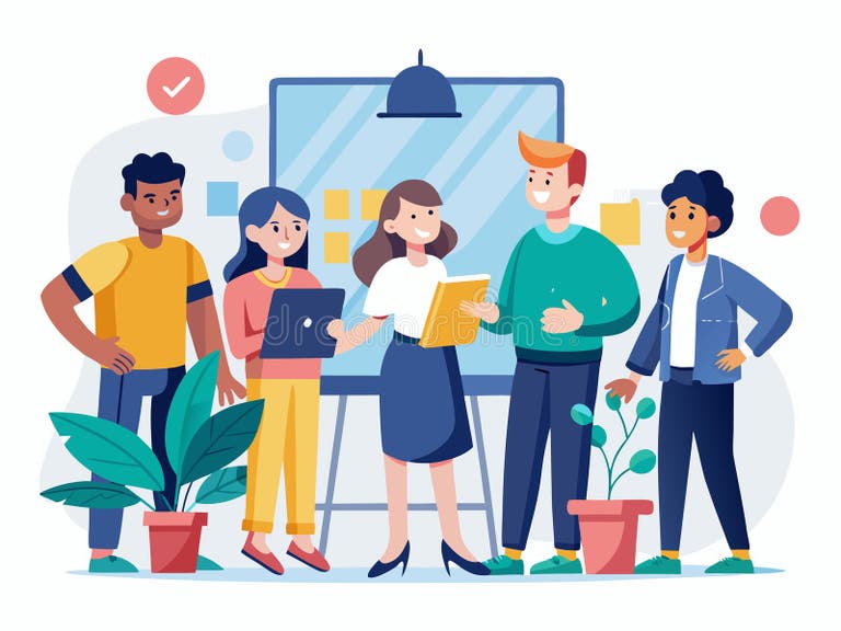 Group Discussion Cartoon Stock Illustrations – 22,824 Group Discussion ...