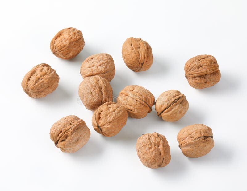 Whole Walnuts. Natural Walnut Background Pattern Texture. Abstract ...