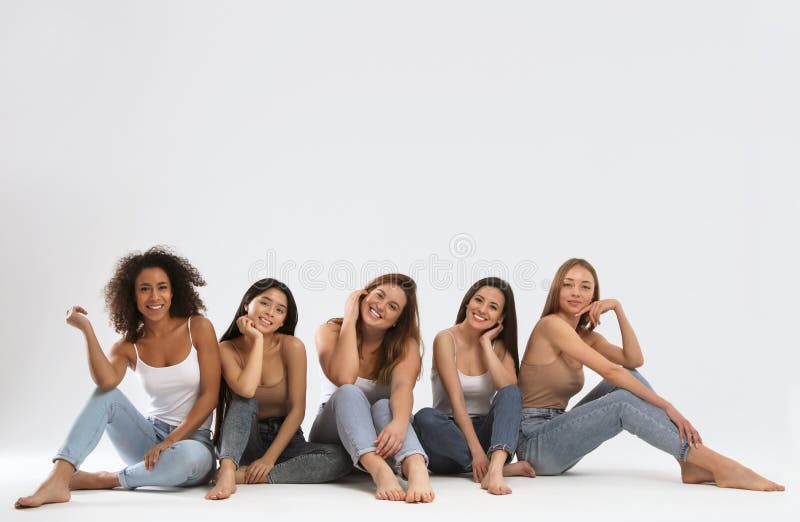Happy Women Different Body Types Stock Photos - Free & Royalty-Free ...