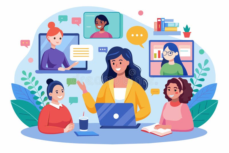 Collaborative Studying Stock Illustrations – 113 Collaborative Studying Stock Illustrations ...