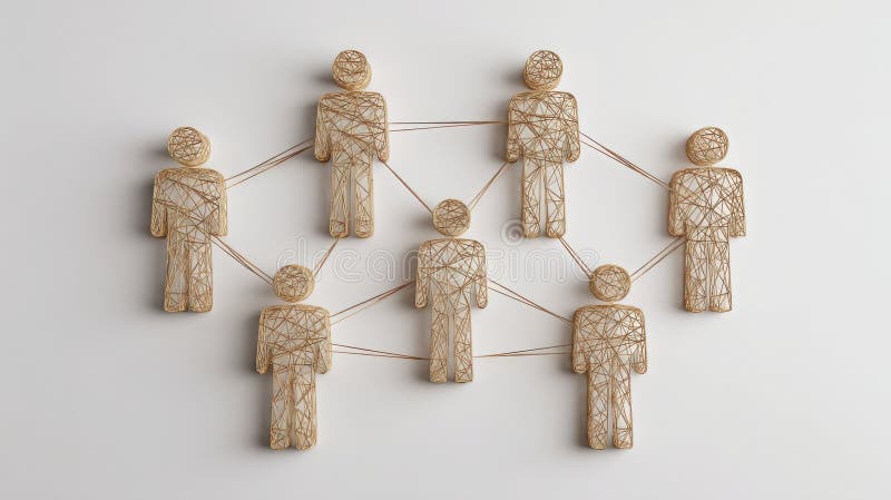 Group of Wooden Figures Symbolizing Organizational Network Visualizer ...