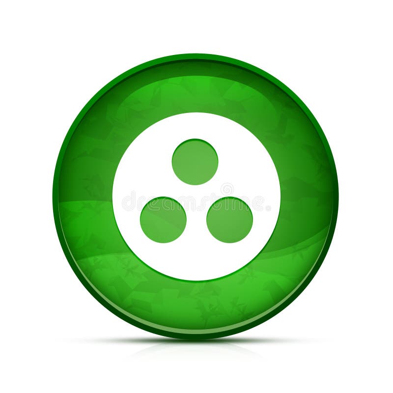 Group Work Icon on Classy Splash Green Round Button Illustration Stock ...