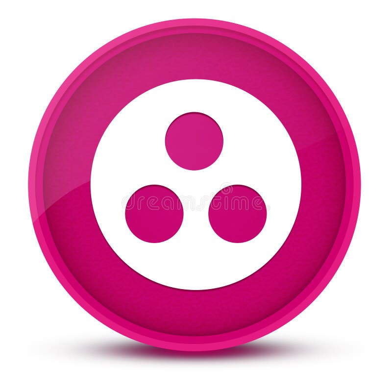 Group Work Eyeball Glossy Pink Round Button Abstract Stock Illustration ...