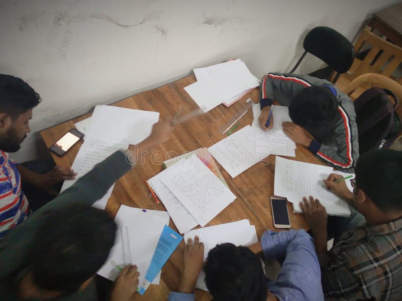 Group work of students editorial stock image. Image of department ...