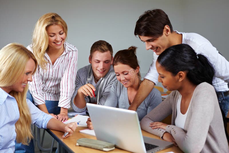 Group work in university stock photo. Image of cooperation - 21304432
