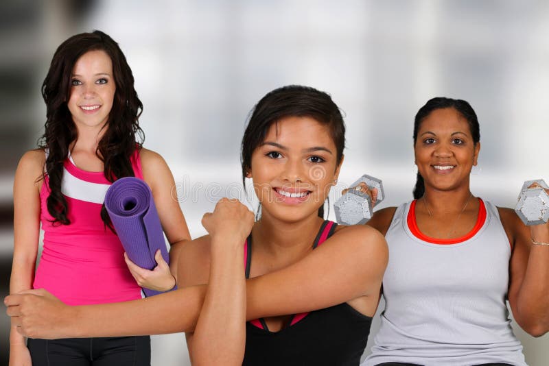 Group Working Out stock image. Image of american, interracial - 25992241