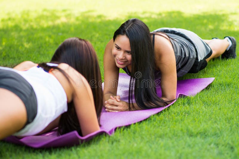 Group Working Out stock photo. Image of colorful, white - 55470650