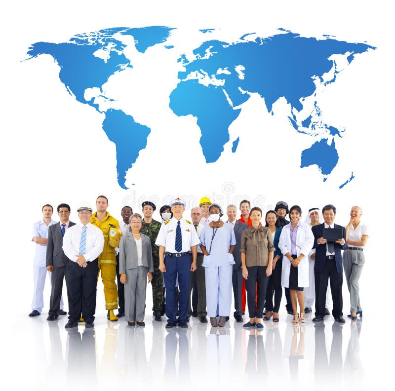 Group of World People in Variety Occupation Stock Photo - Image of ...