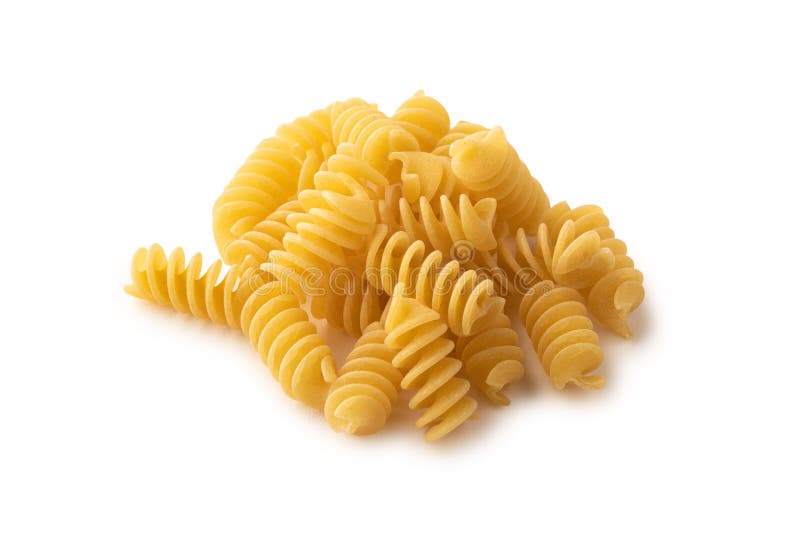 Group of Yellow Rotini Shape of Pasta Stock Photo - Image of macaroni ...