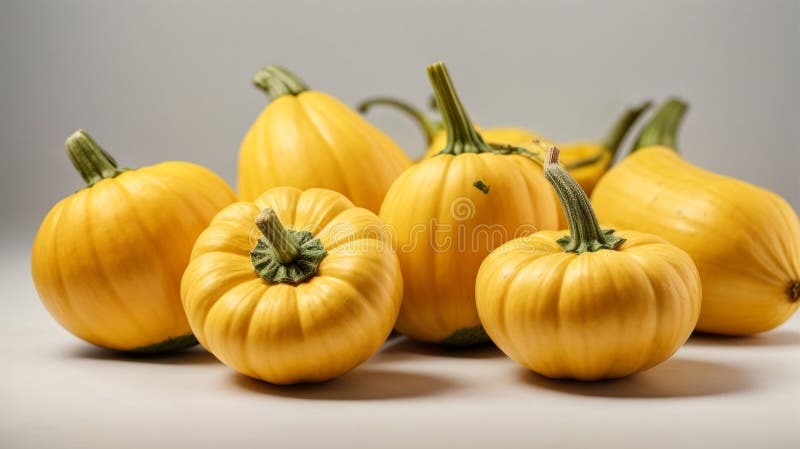 Yellow Squash Icon in Cartoon Flat Style with Outline. Squash Isolated ...