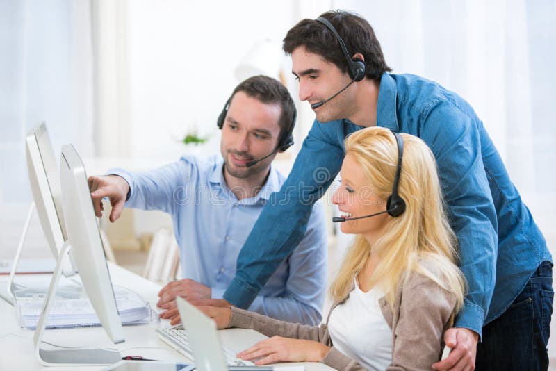 Group of Young Active People Working Together Stock Photo - Image of ...