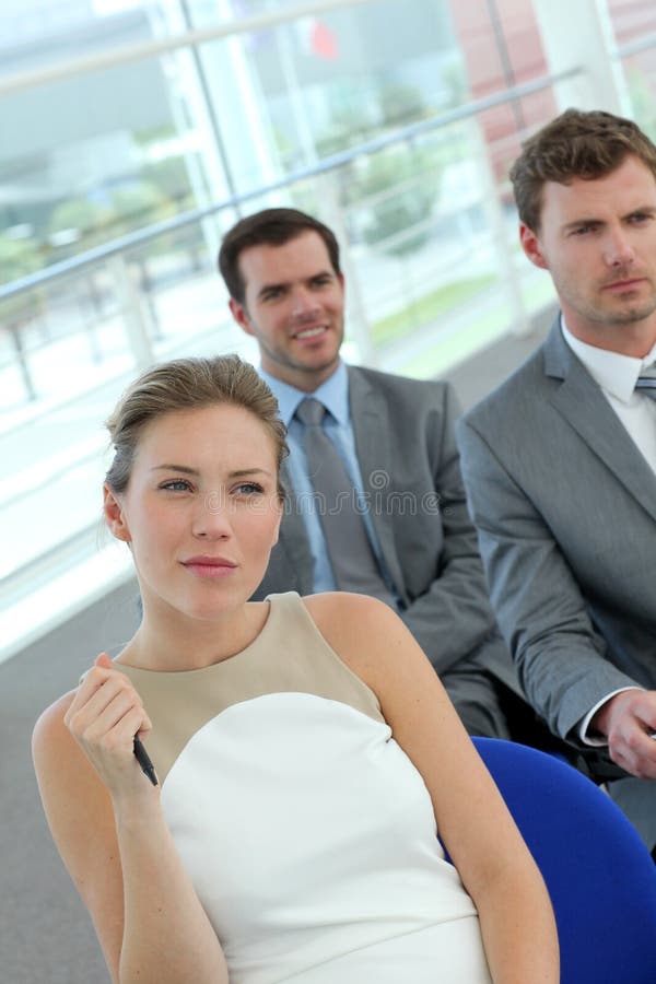 Group of Young Business People in Conference Room Stock Image - Image ...