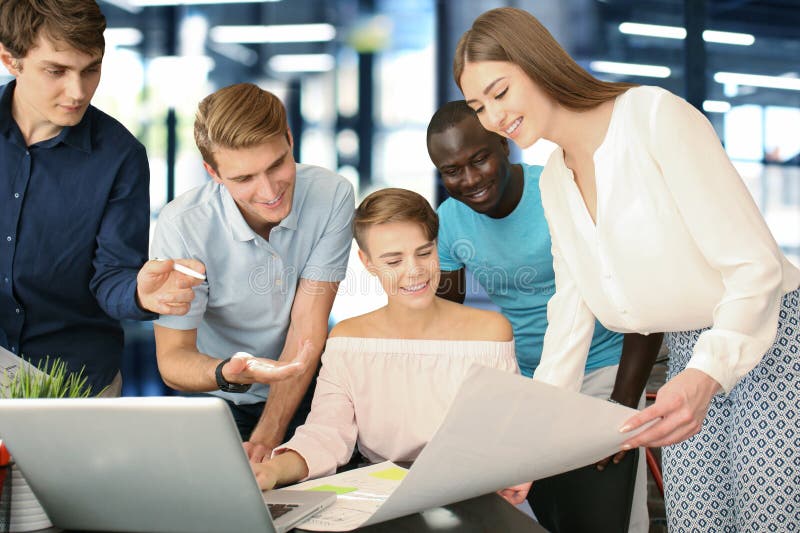 Group of Young Business People and Designers.they Working on New ... Group of Young Business People and Designers.they Working on New ...