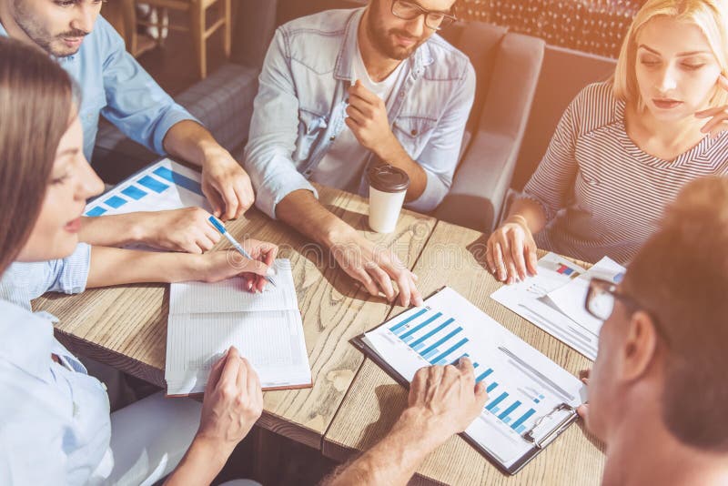 Group of Young Business People Hard Working Stock Photo - Image of ...