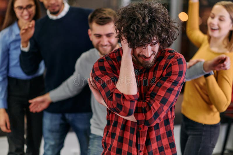 A Group of Young Business People Have Fun Playing Interesting Games ...