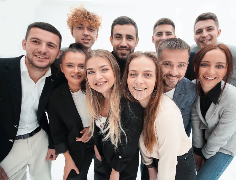 Group of Young Business People Looking at the Camera Stock Photo ...
