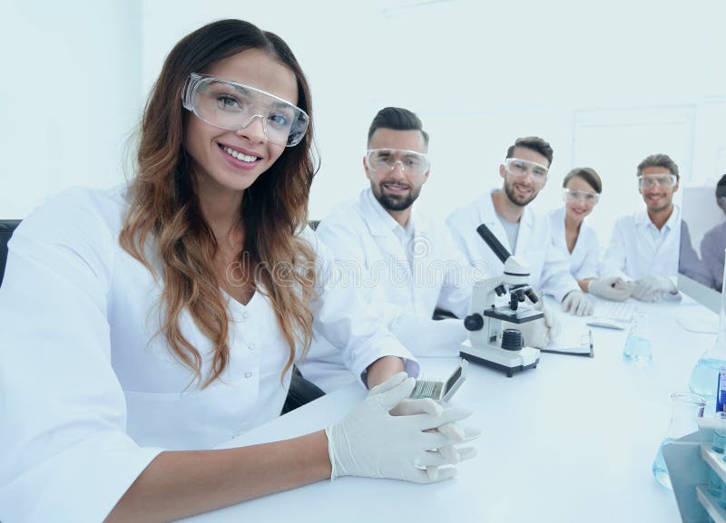 Group of Young Clinicians Experimentation in Research Laboratory Stock ...