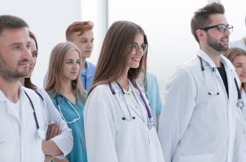 Group of Young Doctors are Looking Ahead with Confidence . Stock Photo ...