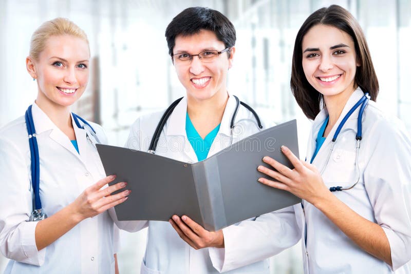 Group of a young doctors stock image. Image of human - 42430781