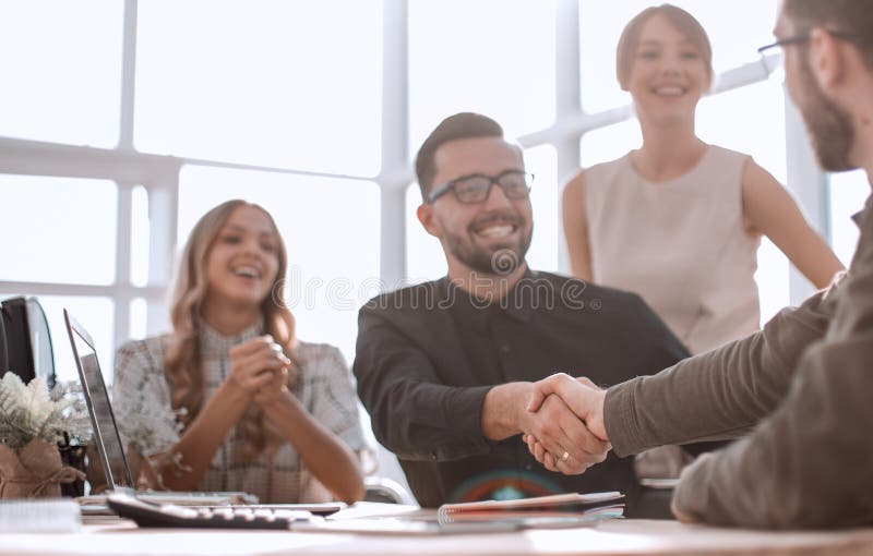 Group of Young Employees in the Workplace in the Office Stock Image ...