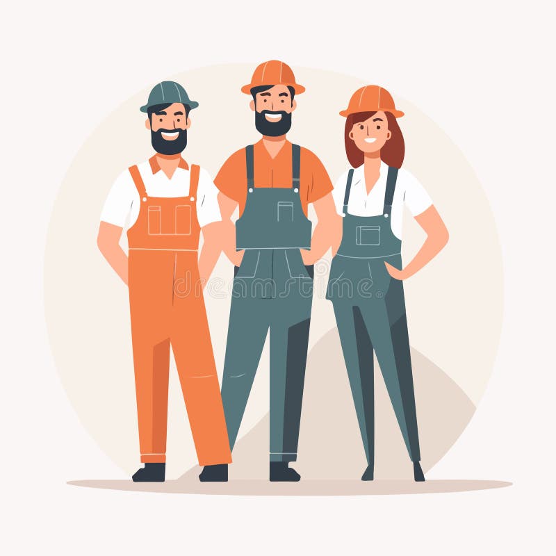 Group of Young Friendly People. Man and Woman Professionals Vector ...