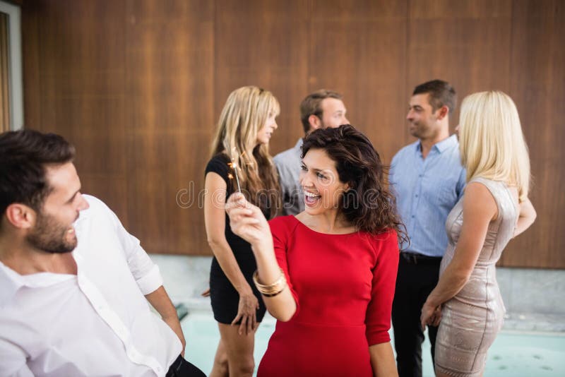 Group of Young Friends Dancing Stock Image - Image of activity ...