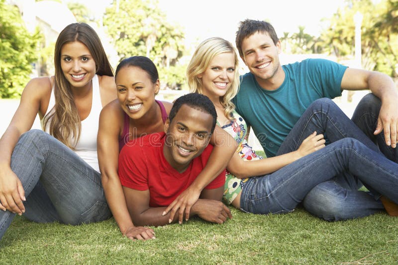 Group of Young Friends Having Fun Together Stock Photo - Image of ...