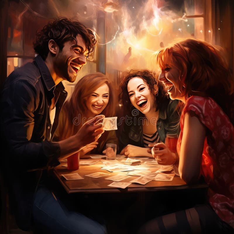 Group of Young Friends Having a Good Time, Good Friends. Fun Times ...