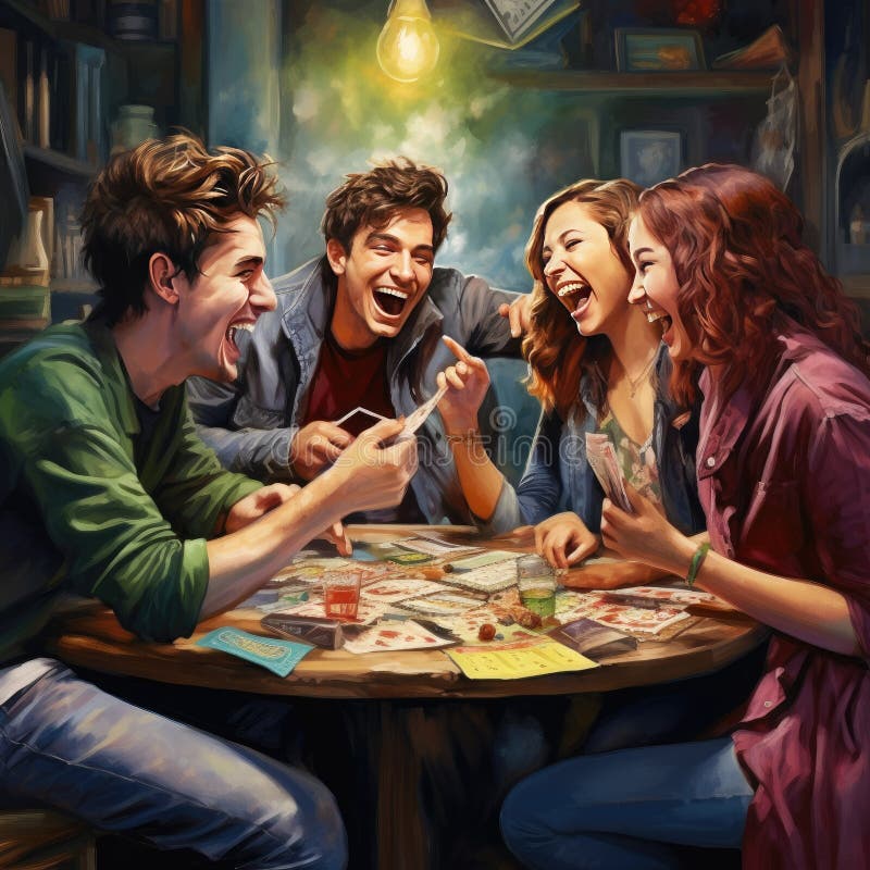 Group of Young Friends Having a Good Time, Good Friends. Fun Times ...