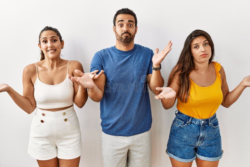 Group Of Confused People