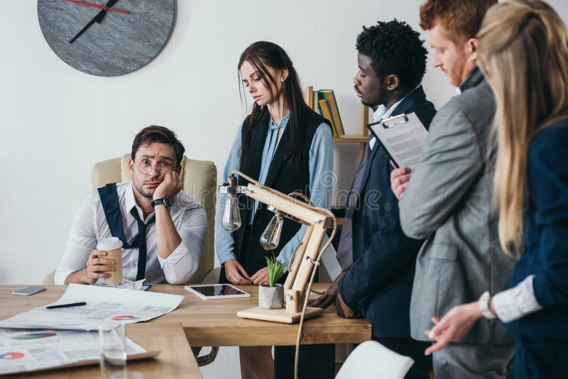 Group of Young Managers Talking To Stock Photo - Image of formalwear ...