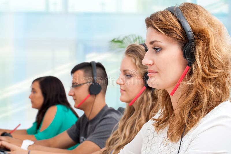 Group of Students Training on Computers. Stock Photo - Image of ...