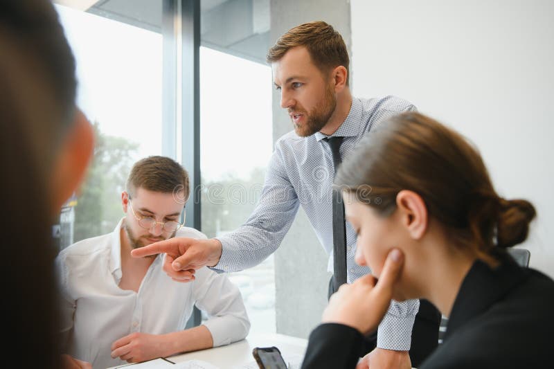 Group of Young People in Business Meeting Stock Photo - Image of ...