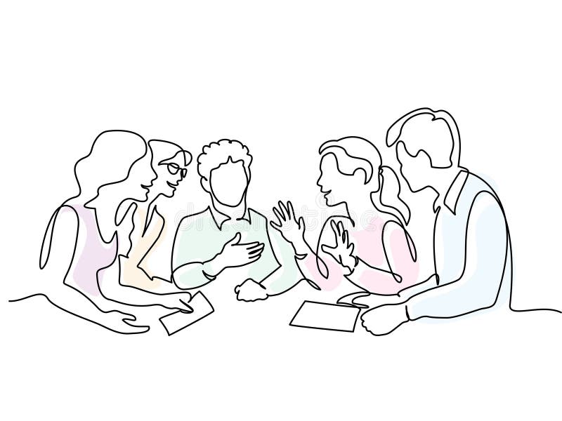 Sketch People Talking Stock Illustrations – 3,575 Sketch People Talking ...