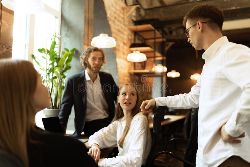 Group of Young Beautiful Ballerinas Gracefully Moves in Dance, As Muses Against Vintage Studio ...