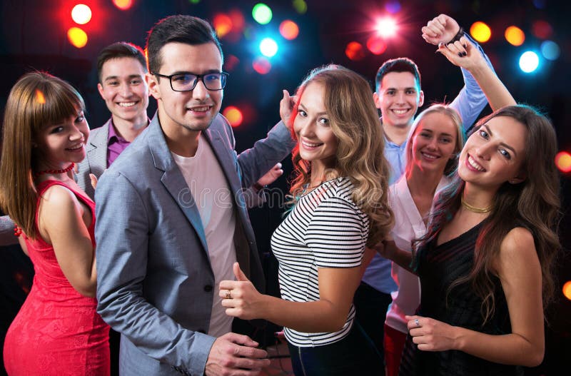 Group of Young People Having Fun Dancing at Party Stock Photo - Image ...