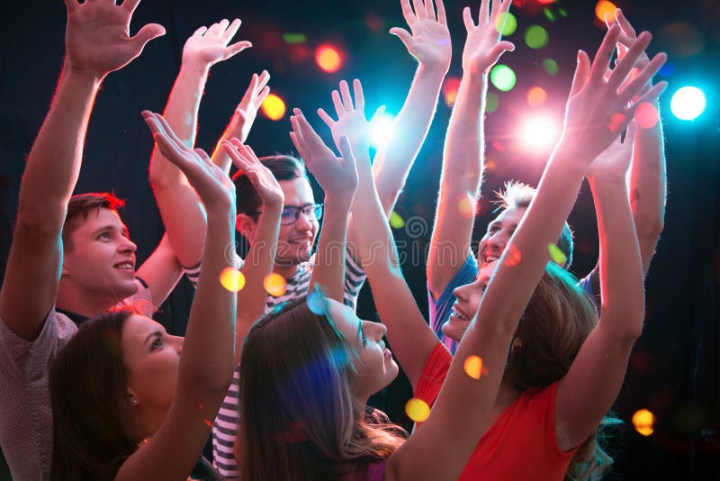 Group of Young People Having Fun Dancing at Party Stock Photo - Image ...