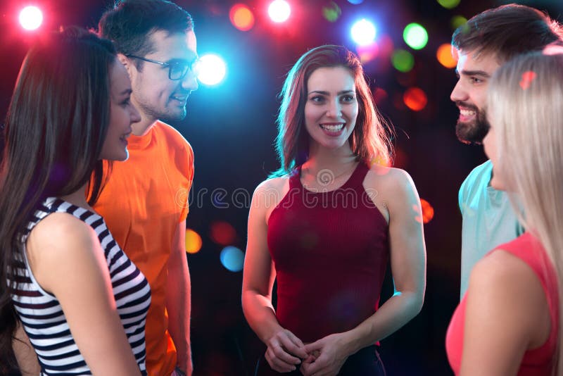 Group of Young People Having Fun at Party Stock Image - Image of dance ...