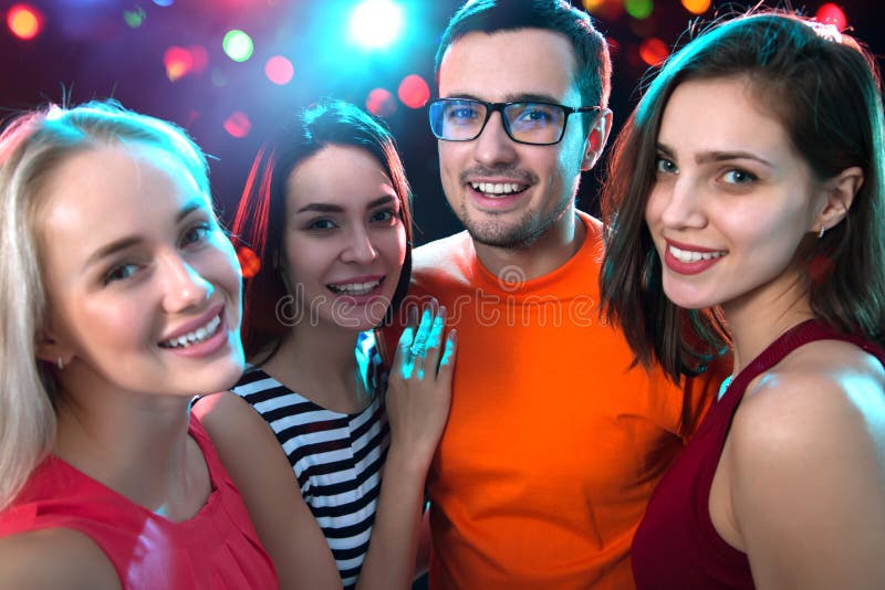 Group of Young People Having Fun at Party Stock Photo - Image of adults ...