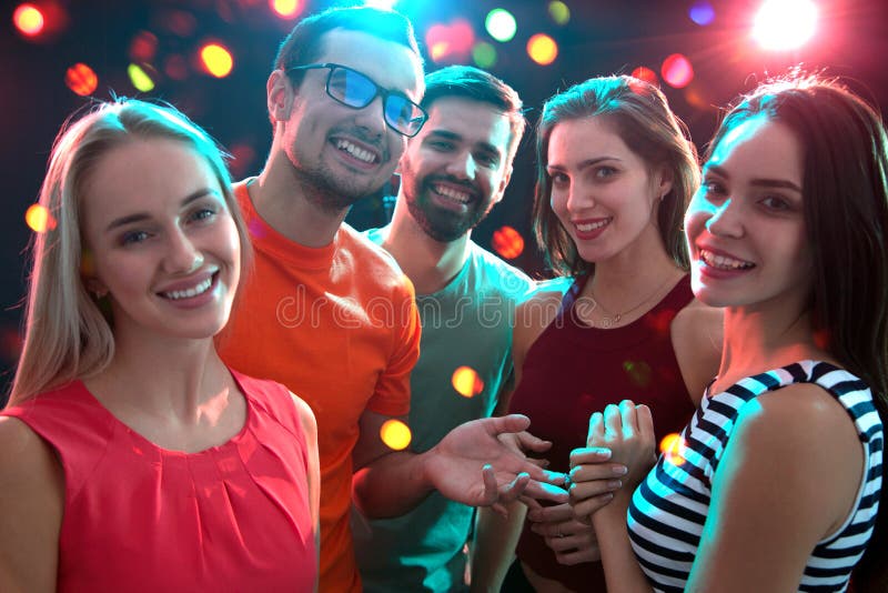 Group of Young People Having Fun at Party Stock Image - Image of ...