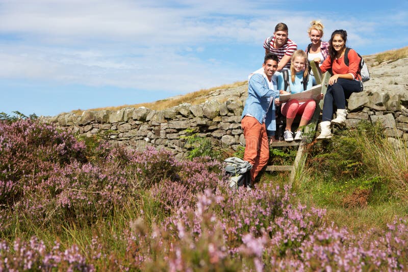 Young Couple on Camping Trip in Countryside Stock Image - Image of ...