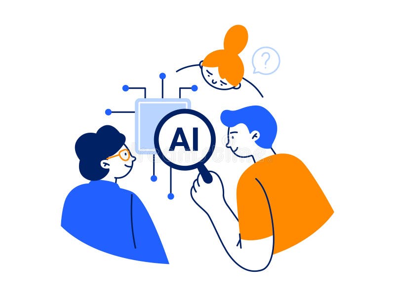 A Group of Young People Learning Artificial Intelligence. Learning ...