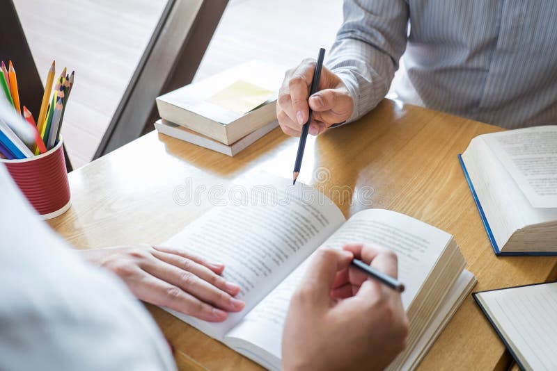 Group of Young People Learning Studying New Lesson To Knowledge in ...