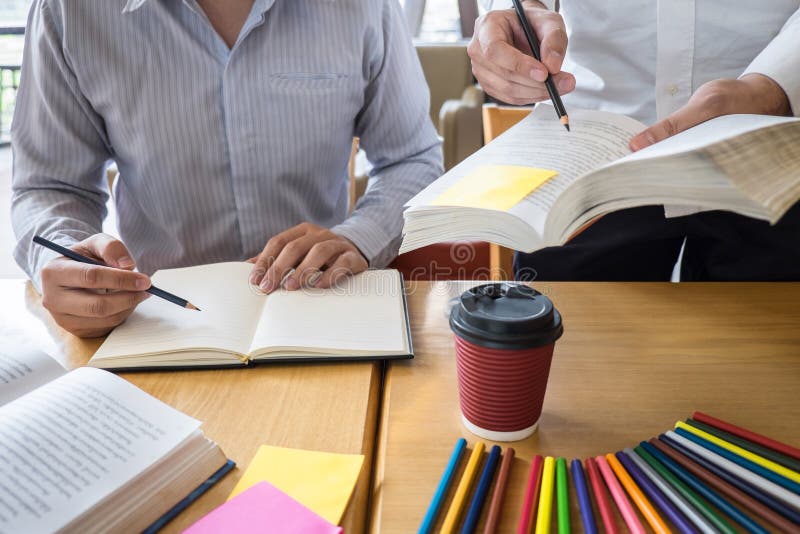 Group of Young People Learning Studying New Lesson To Knowledge in ...