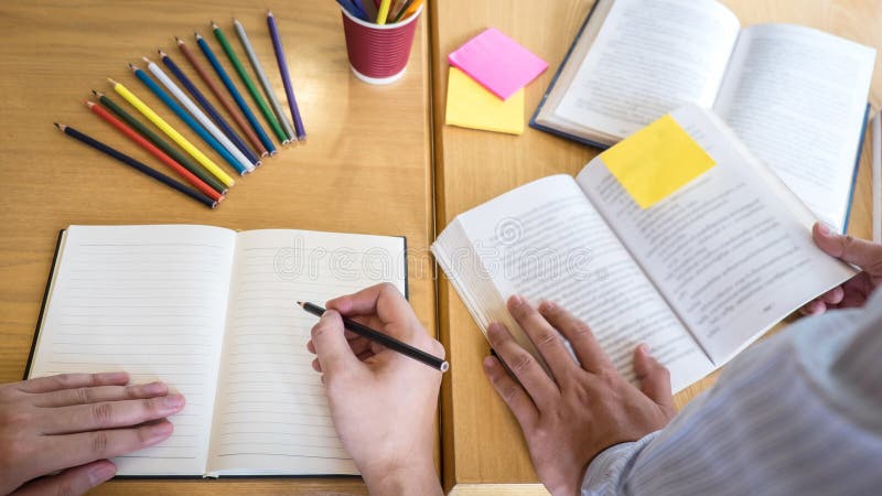 Group of Young People Learning Studying New Lesson To Knowledge in ...