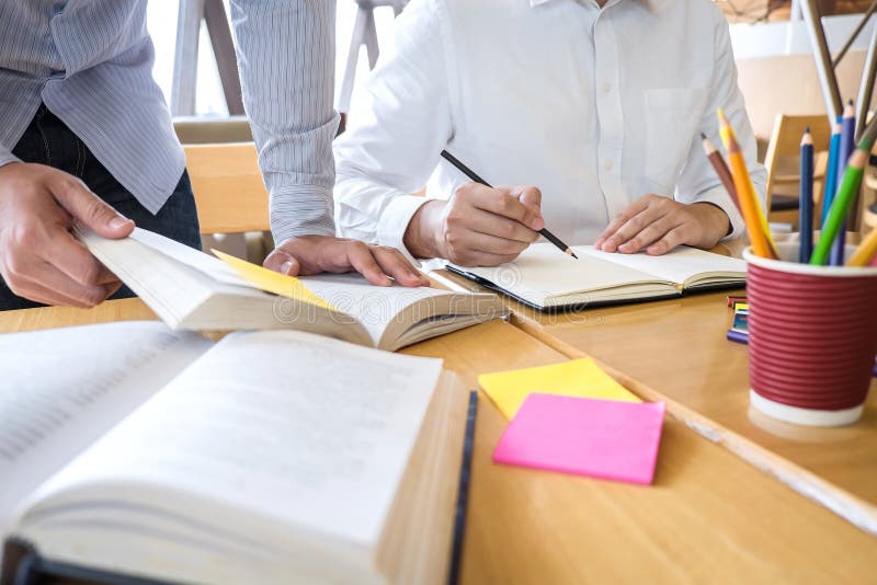Group of Young People Learning Studying New Lesson To Knowledge in ...