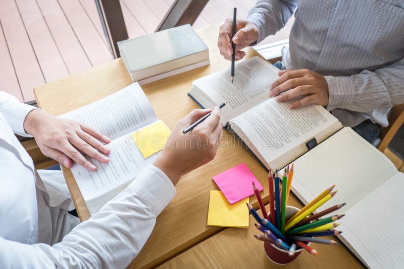 Group of Young People Learning Studying New Lesson To Knowledge in ...